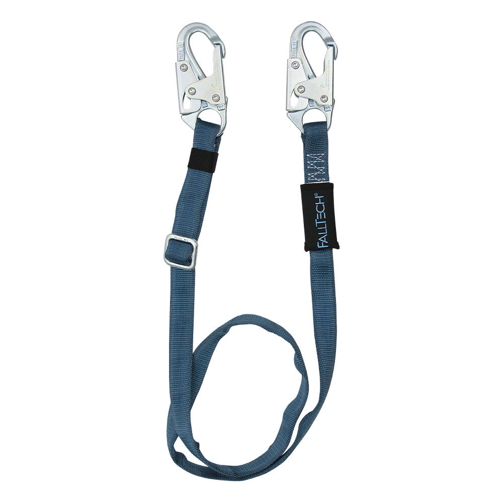 FallTech - Adjustable Restraint Lanyard; Web, 4' to 6' with Snap Hooks ...